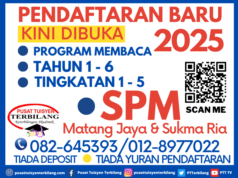 TUISYEN BERMULA 01 MAC 2025 BAGI TAHUN 2025 – PUSAT TUISYEN TERBILANG